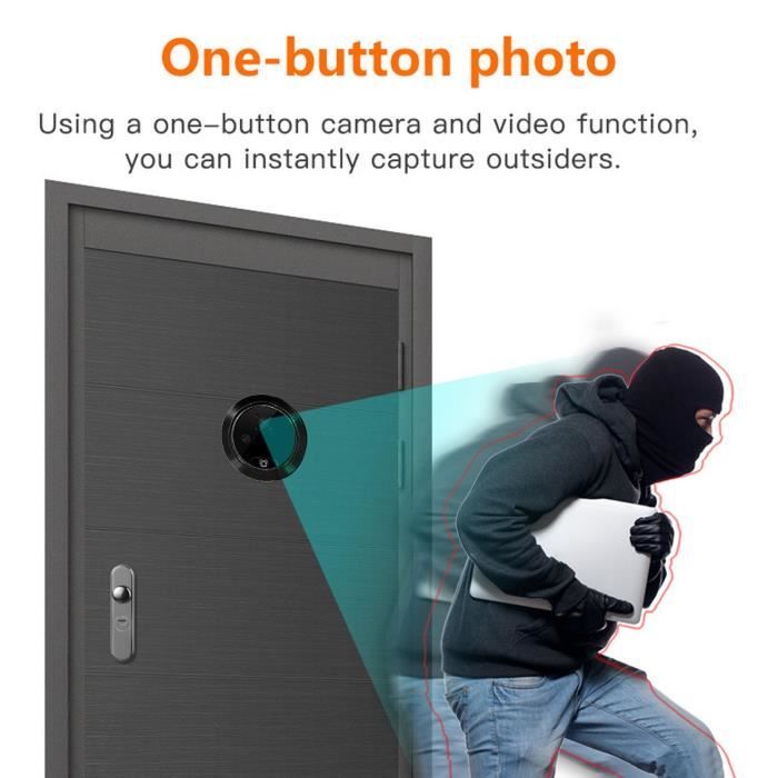 Caméra de porte numérique Visionneuse de Judas Numériques, Caméra de la ...