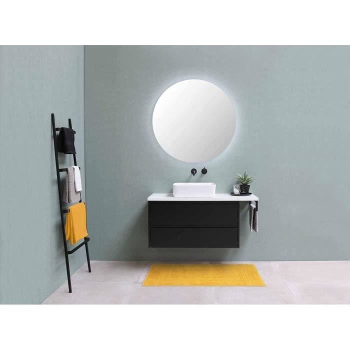 Tapis De Bain Jaune 60X90 Cm - Tapis Salle De Bain Moderne En Coton ...