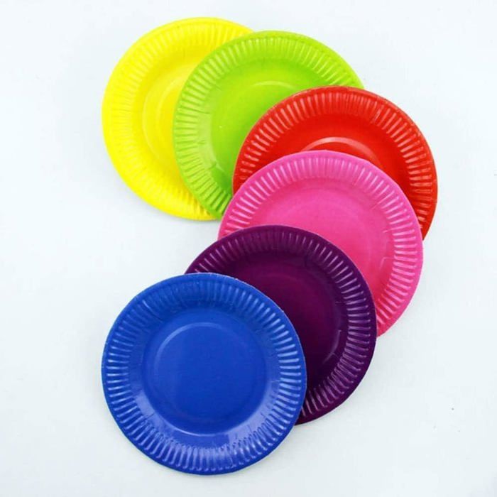 ASSIETTE JETABLE-Rose Lot de 10 Assiettes jetables en Papier Fait à la ...