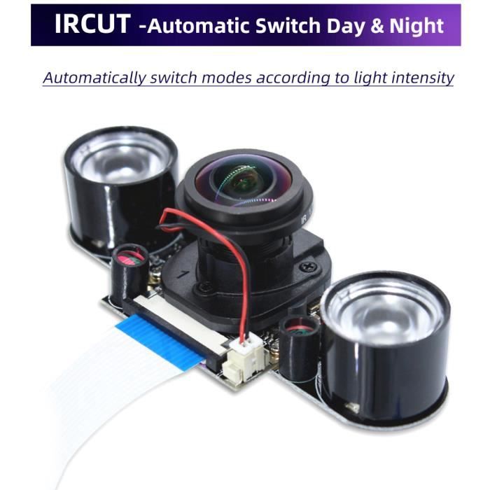 Option 4 - Caméra Ir-cut Raspberry Pi 4 Avec Vision Nocturne, Focale ...
