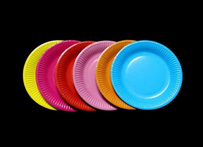 ASSIETTE JETABLE-Rose Lot de 10 Assiettes jetables en Papier Fait à la ...