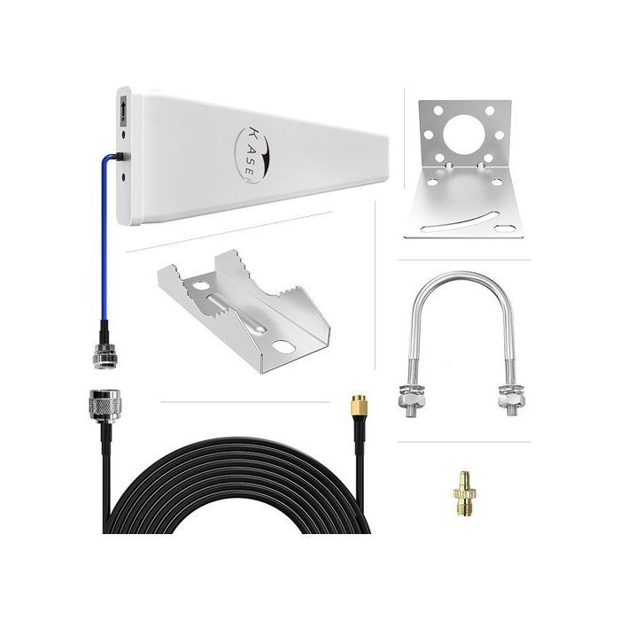 Pack de 2 Antennes Directionnelles Kaser LPDA 4G/5G LTE MIMO – 696-3800 ...