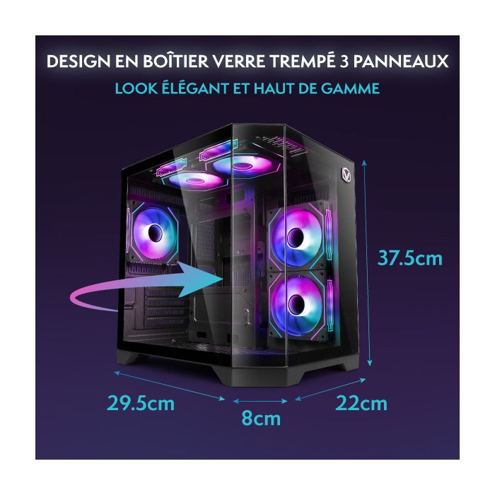 Vibox IV-581 PC Gamer Complet • 23" Écran • AMD Ryzen 7 5700X • RTX ...