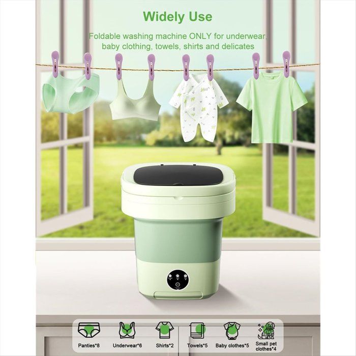 Lave-Linge Portable 16 L avec 3 Modes de Nettoyage en Profondeur pour ...