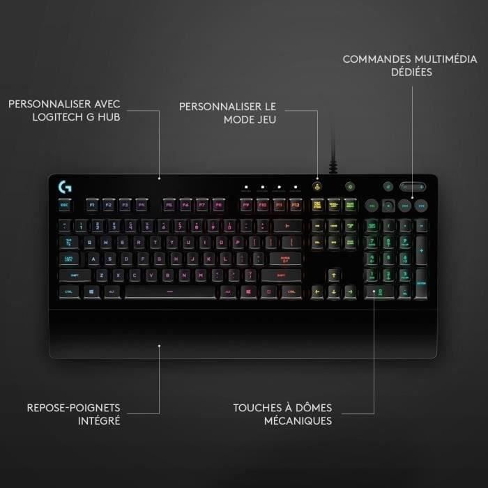Clavier gamer - Filaire - Logitech G - G213 Prodigy + Souris gamer ...
