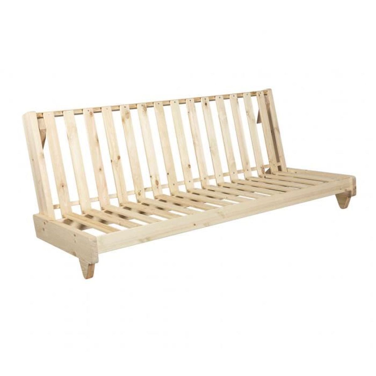 Banquette futon fresh en bois naturel 140x200 - Cdiscount Maison