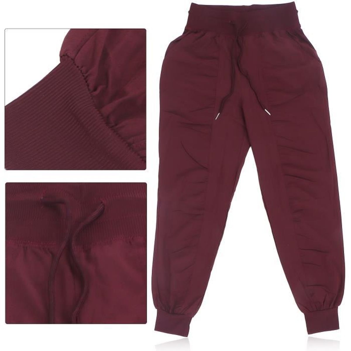 Pantalon de survêtement jogging sport pour femmes en polyester ...