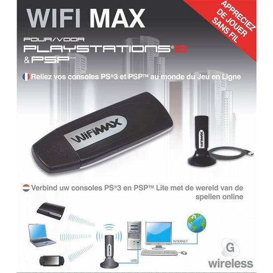 ADAPTATEUR WIFI MAX PS3 & PSP - Cdiscount Jeux vidéo