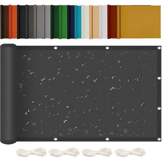 Toile Imperméable Rectangulaire 1 X 3.4 M Uv Protection Auvent D'Auvent ...