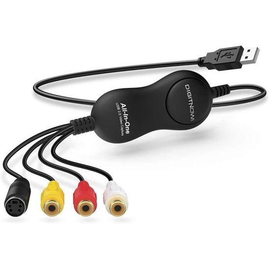 Carte d'enregistrement vidéo USB 2.0 Enregistreur vidéo VHS One Touch ...