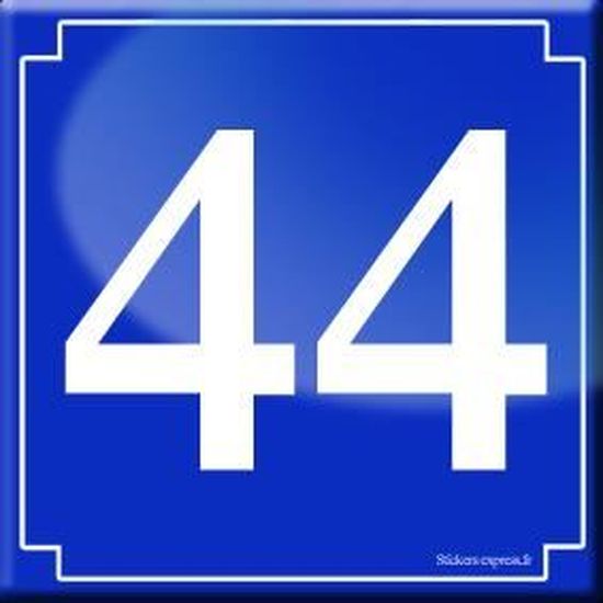 Numero de rue 0044 (10 cm) - Cdiscount Bricolage