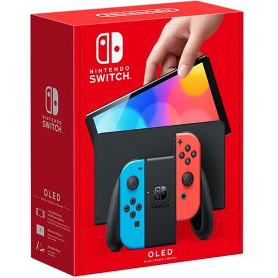 Console de salon - NINTENDO - OLED - Rouge/Bleu - Nintendo Switch ...
