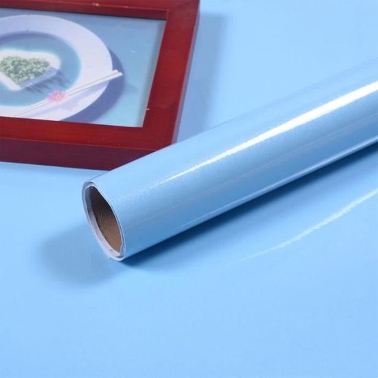 STICKERS,Light Blue-30cm x 2m--Papier peint auto adhésif imperméable ...