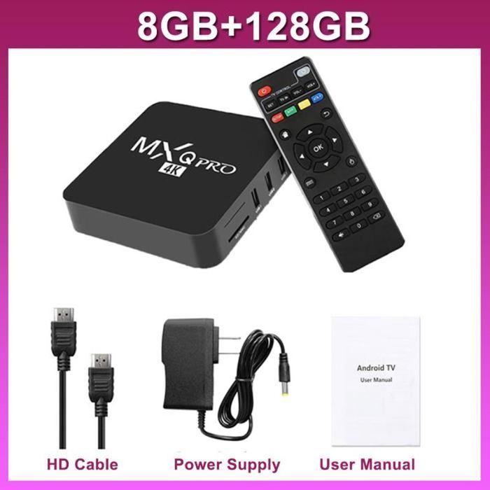 MEDIA STREAMER - BOX MULTIMEDIA Ue Plug - 8G 128G - Boîtier Smart Tv ...