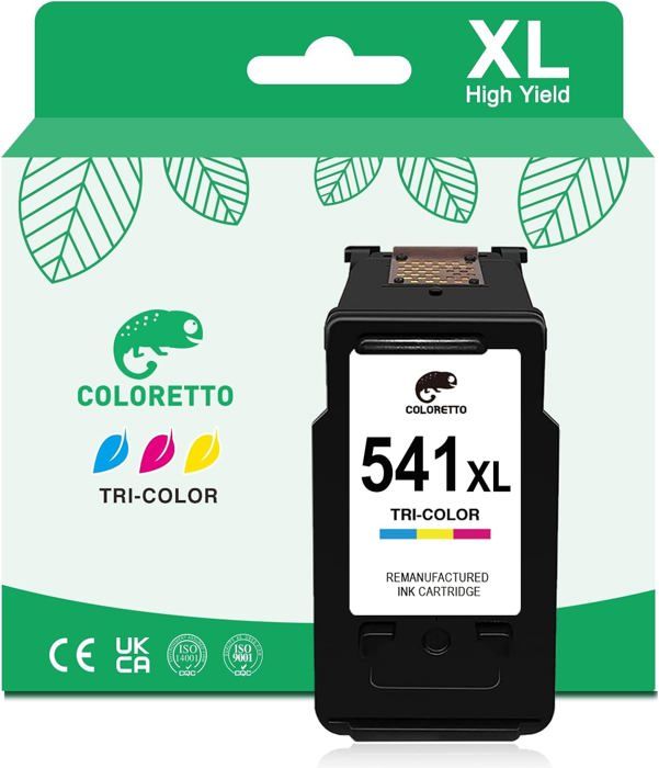 541Xl Cartouches D'Encre Remanufacturées Pour Canon Cartouche 540 541 ...