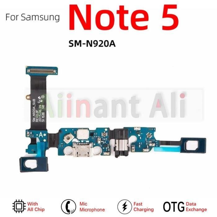 Remarque 5 N920A-Chargeur micro USB S6 original avec port de charge ...