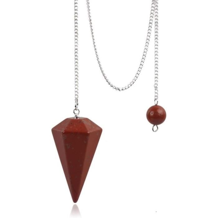 Pierre Naturelle Cristal Clair Pendulum Turquoises Noir Rose Quartz 12 Chakra Facet Perle Ended ...