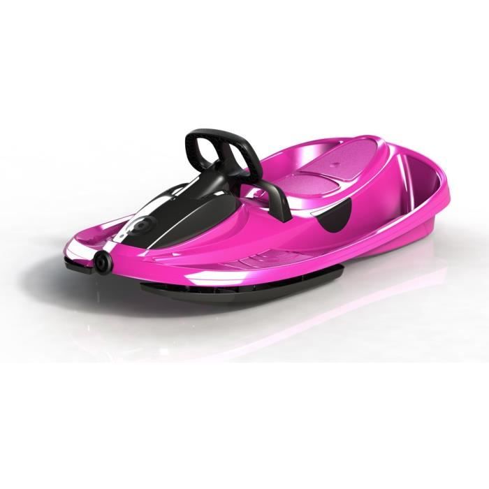 Luge enfant avec volant et frein - rose - Cdiscount Sport