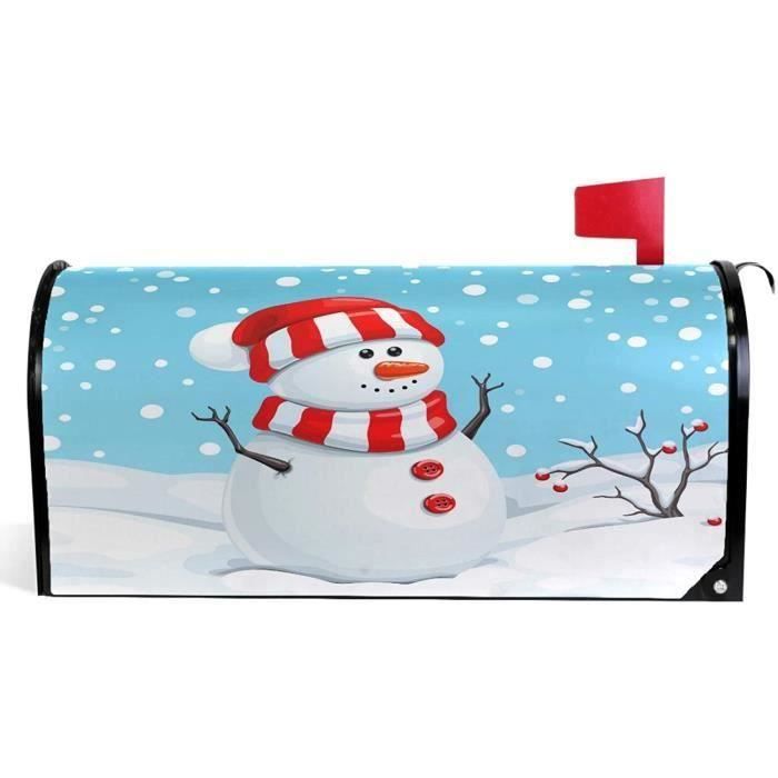 Noël Bon de Neige Couverture de boîte aux Lettres magnétique Hiver ...