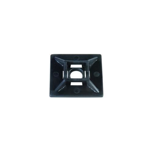 Embase adhésive ou à visser 28 x 28 mm noir - Cdiscount Bricolage