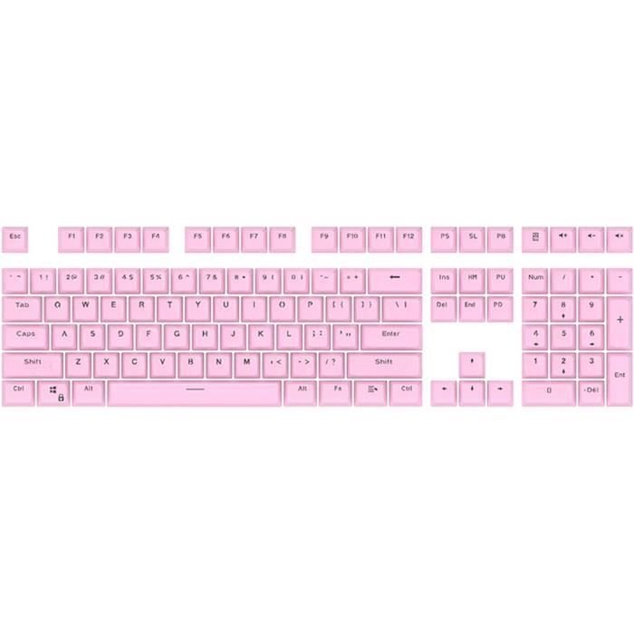 Keycaps De Clavier, 108Pcs Universel Abs Rétro-Éclairage Couleur Unie ...
