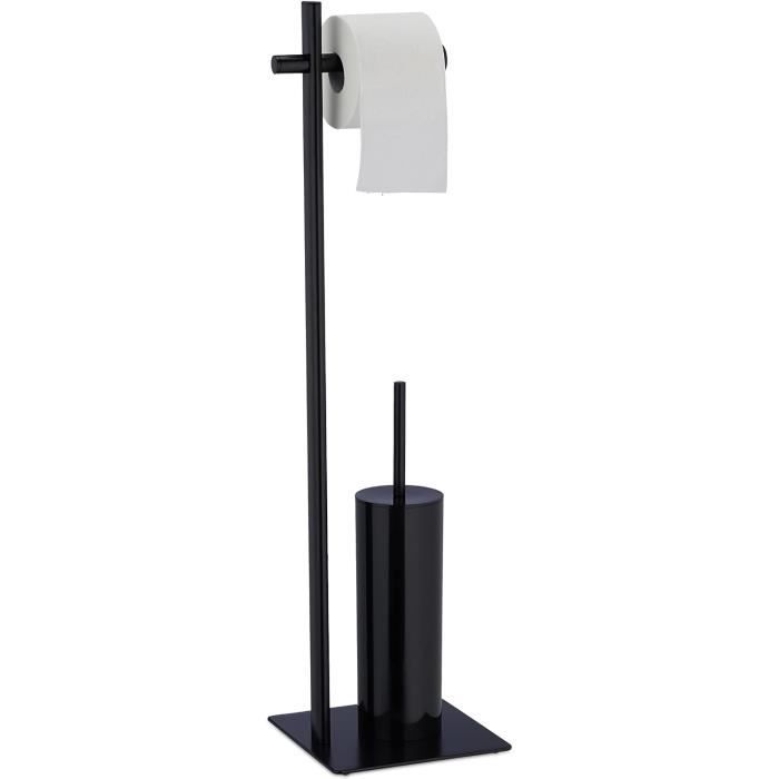 Serviteur Wc Non Fixe, Porte-Rouleau, Porte-Brosse, Acier, H X L X P ... Serviteur Wc Non Fixe, Porte-Rouleau, Porte-Brosse, Acier, H X L X P ...