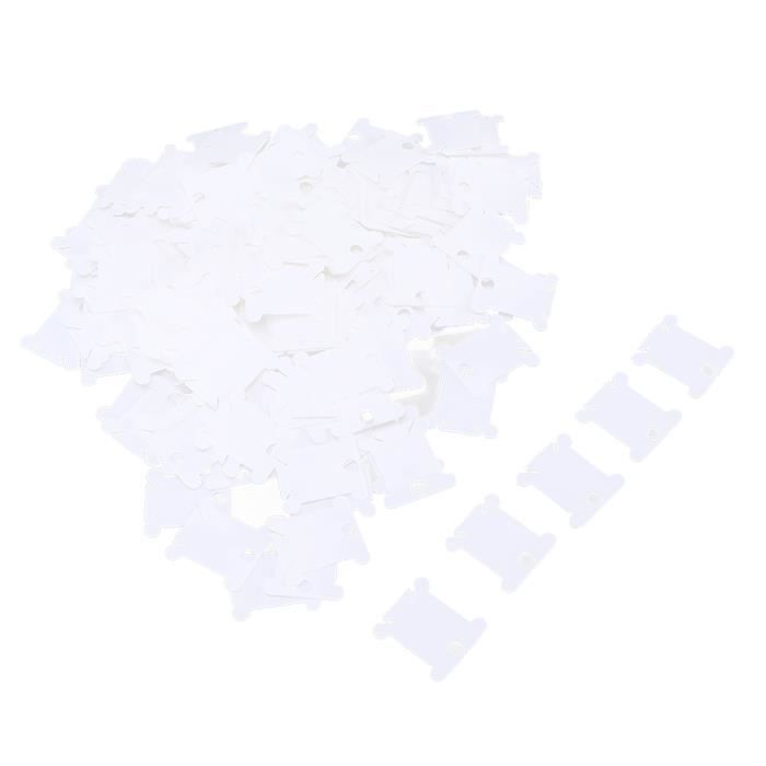 Lot de 300 bobines de fil en plastique pour stockage et tri des fils ...