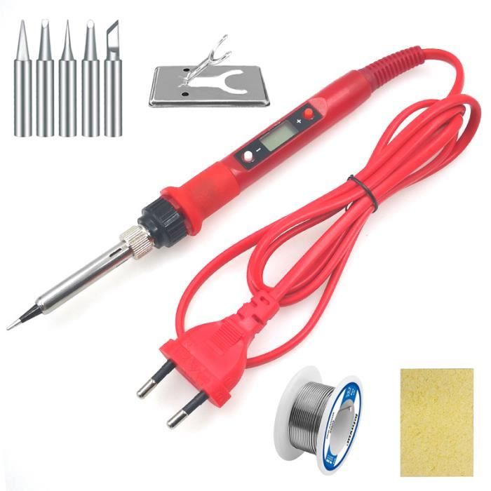 FER A SOUDER ,80w Red Set Kit de Fer à Souder Électrique Numérique pour ...