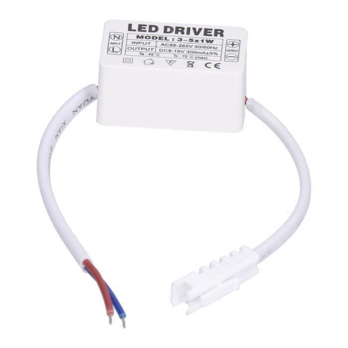 BUYFUN-Pilote de LED Driver LED 300mA 9-18VDC Petite taille ...