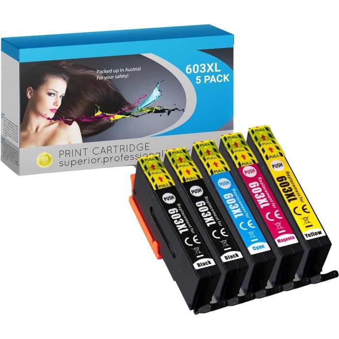 Ridgetube Cartouches D'Impression 603Xl Multipack (5 Pack) – Compatible ...