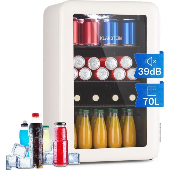 KLARSTEIN Mini Frigo de Chambre de 70L pour Boissons et Bieres, Petit ...