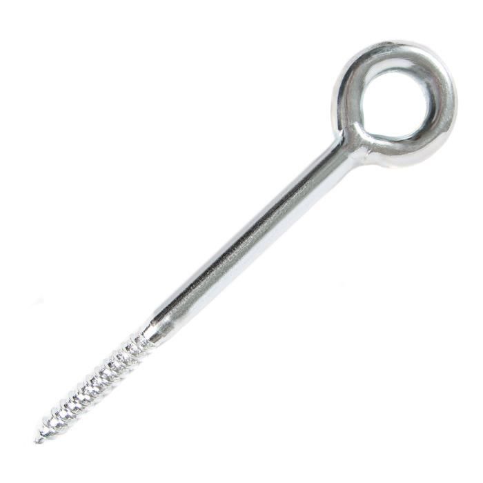 STIER Vis à œillet 25 pièces anneaux de levage 12x450 acier galvanisé ...