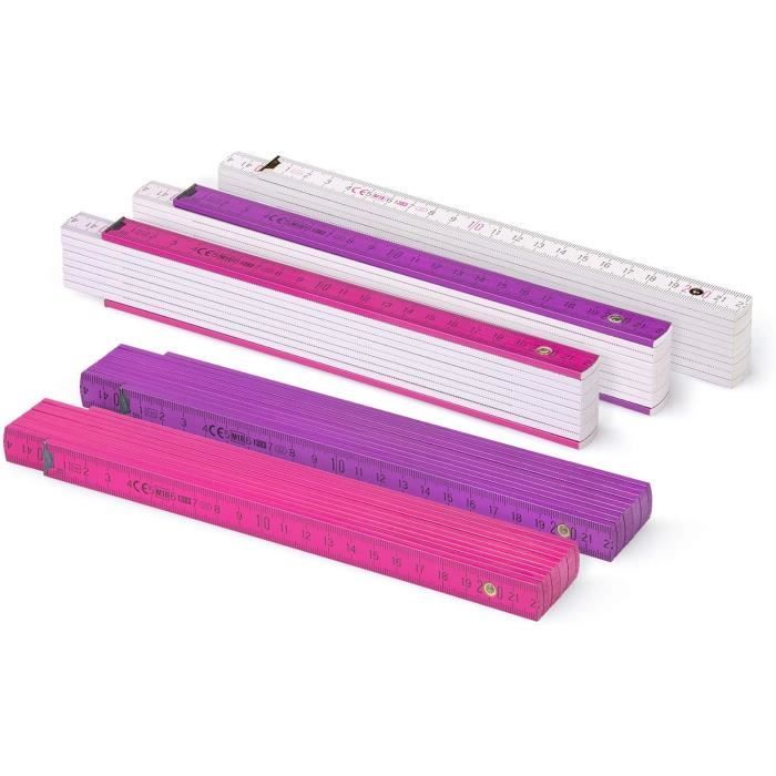 Metrie™ Bl52 \ 5X Règle Pliante En Bois Règle Pliante De 2 M De Long ...