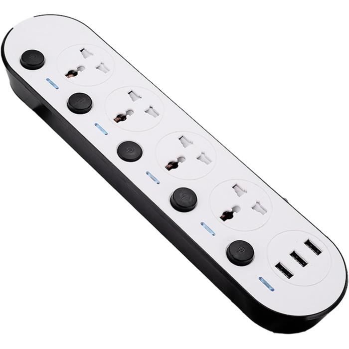 Rallonge Plate, Multiprise Portable - Station De Recharge De Bureau ...