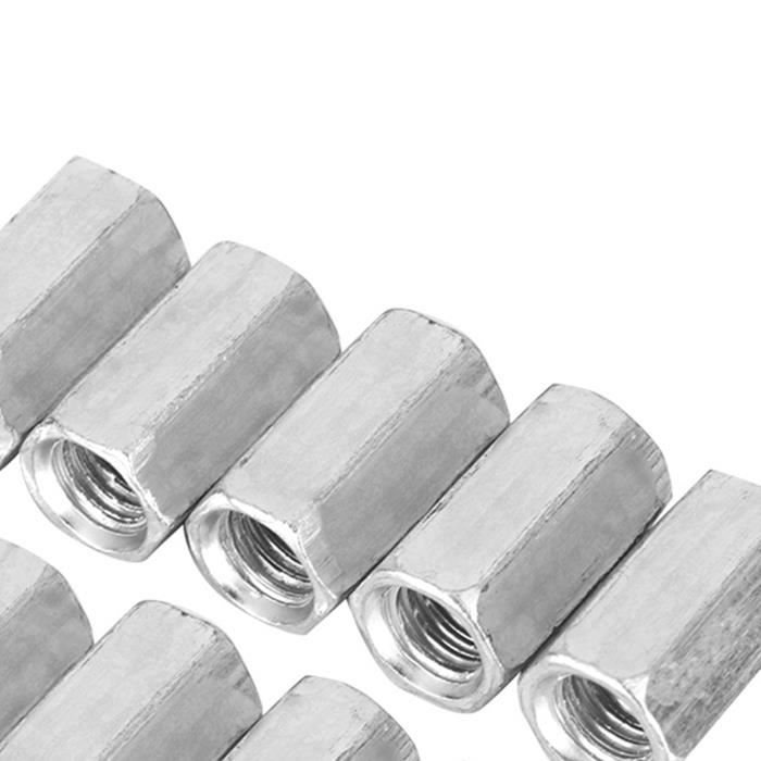 M8 Ecrou à tige longue Ecrou à douille hexagonale Ecrou à douille de blocage Filetage Fixations ...