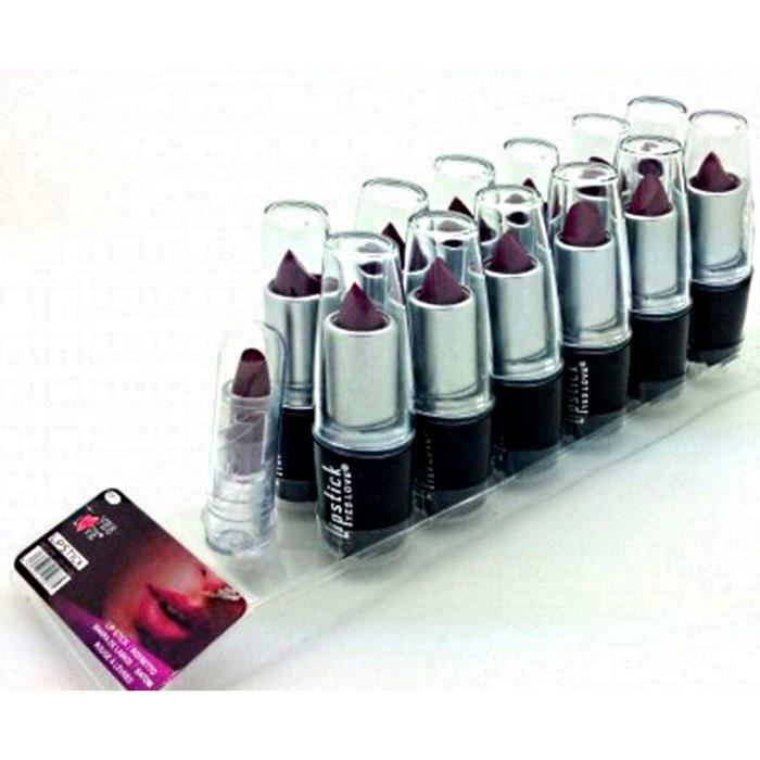 1 ROUGE A LEVRE MAT ROUGE NOIR BORDEAUX 4.2G YES LOVE - Cdiscount Au ...