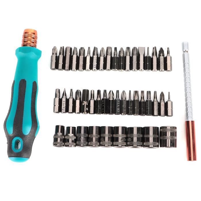 Zerone Outil de serrage manuel Jeu de tournevis Kit d'embouts de ...