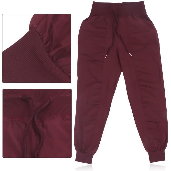 Pantalon de survêtement jogging sport pour femmes en polyester ...