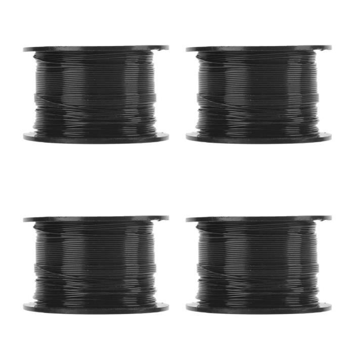 Zerone Attaches de jardin réutilisables 4pcs Câble Torsadé Métallique ...