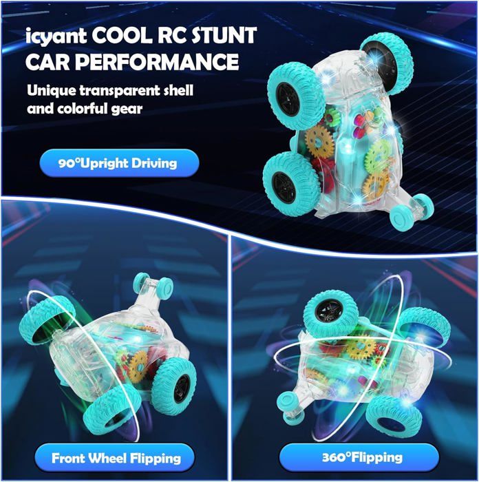 Voiture Télécommandée Enfant, 360° Rotation Voiture Radiocommandee Jouet Enfant 3 4 5 6 7 8 9 ...