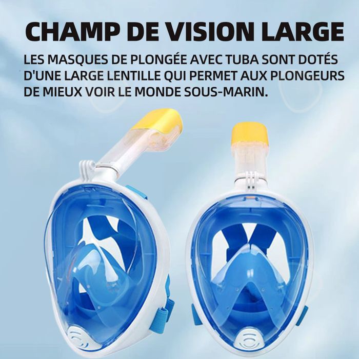 C Masque de plongée 19x13 cm diamètre intérieur 23x19 cm diamètre ...