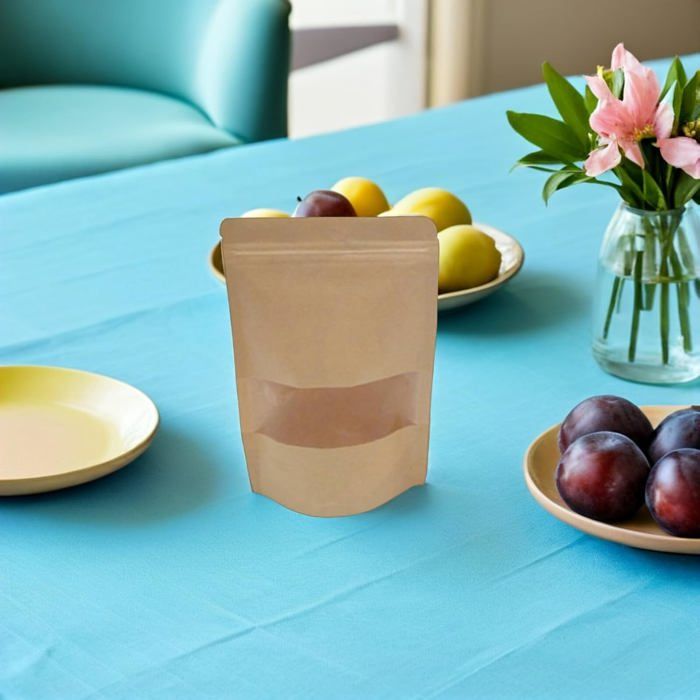 50 Pièces Sachets Papier Kraft avec Fenêtre Transparente Sacs Auto ...