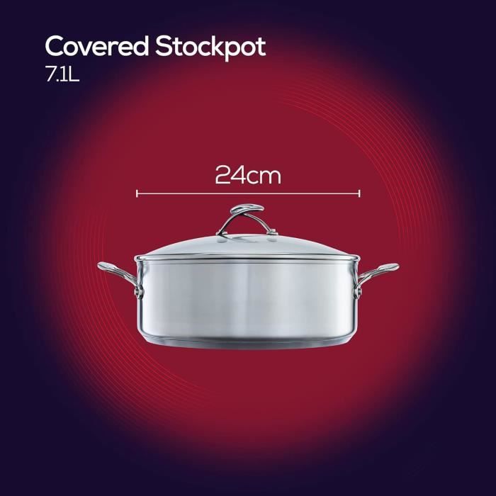 Steelshield Marmite En Acier Inoxydable Avec Couvercle 30 Cm-7,1 L ...