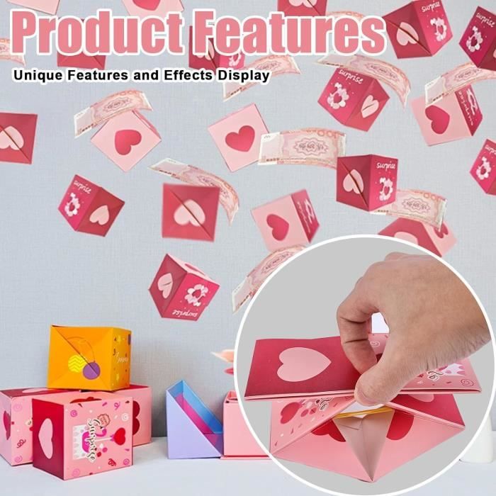 Boîte Cadeau Surprise Pliable Bounce - Boîte Cadeau Pop-Up Créative ...