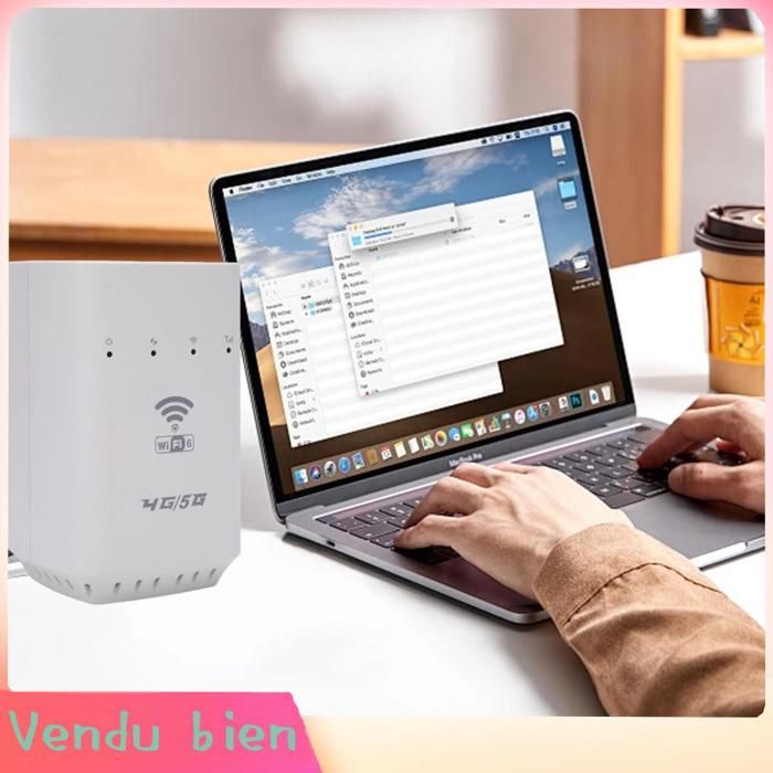 Routeur WiFi 6 Portable 4G LTE, emplacement pour carte SIM, 300Mbps ...