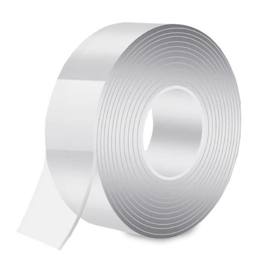 5M Double Face Transparent, Nano Tape Double Face Extra Fort Lavable ...