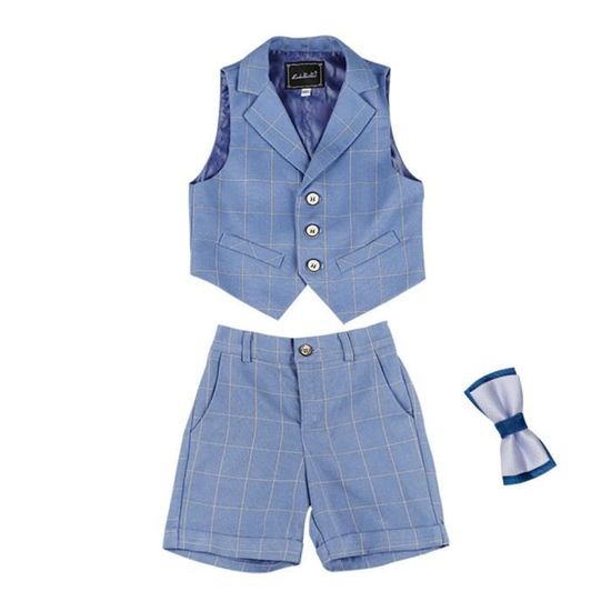 Enfant Garçon Costume de Cérémonie Baptême Anniversaire Formel Costume ...