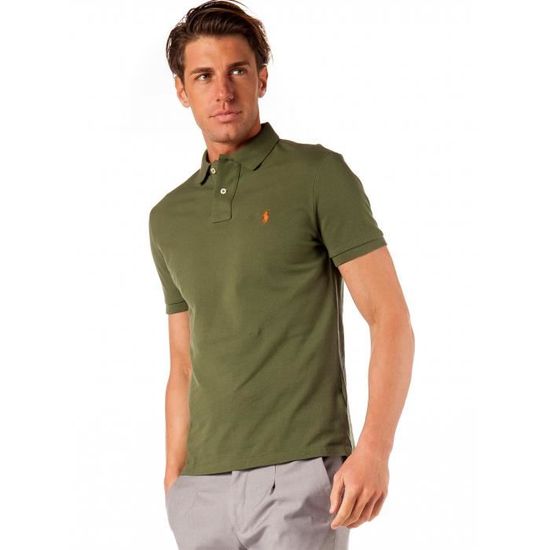 Polo Ralph Lauren Slim Fit Polo Vert Homme GREEN - Cdiscount Prêt-à-Porter