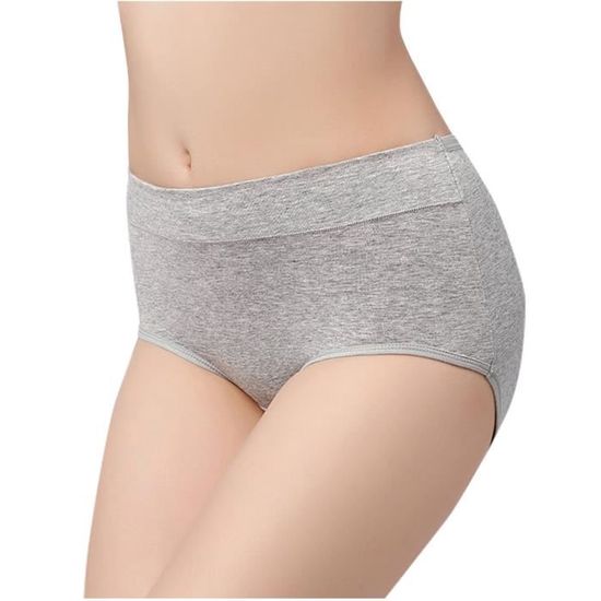 Culotte Sexy En Coton Sans Couture à Taille Moyenne Pour Femme N69697