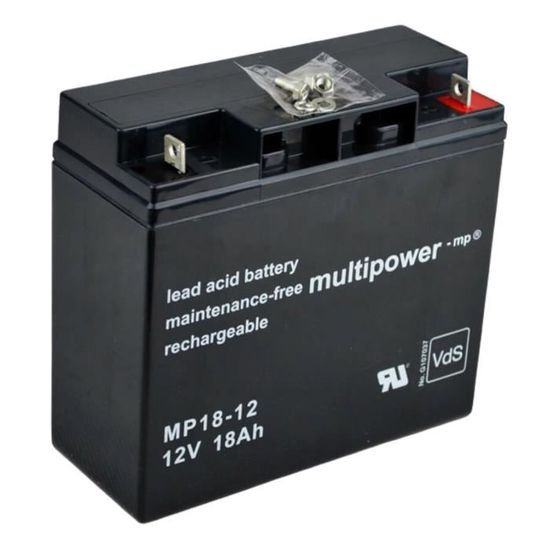 Multipower MP18-12 12V 18Ah Batterie de plomb - Cdiscount Auto